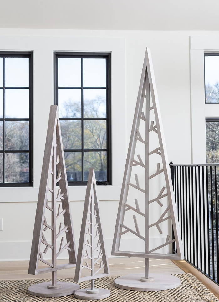 Whitewashed Wooden Floor Tree – Bloompop